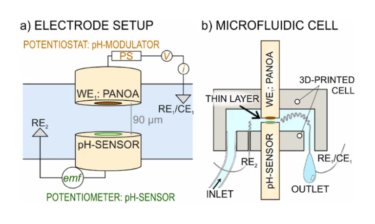 Reversible electrochemical pH modulation in thin-layer compartments ...
